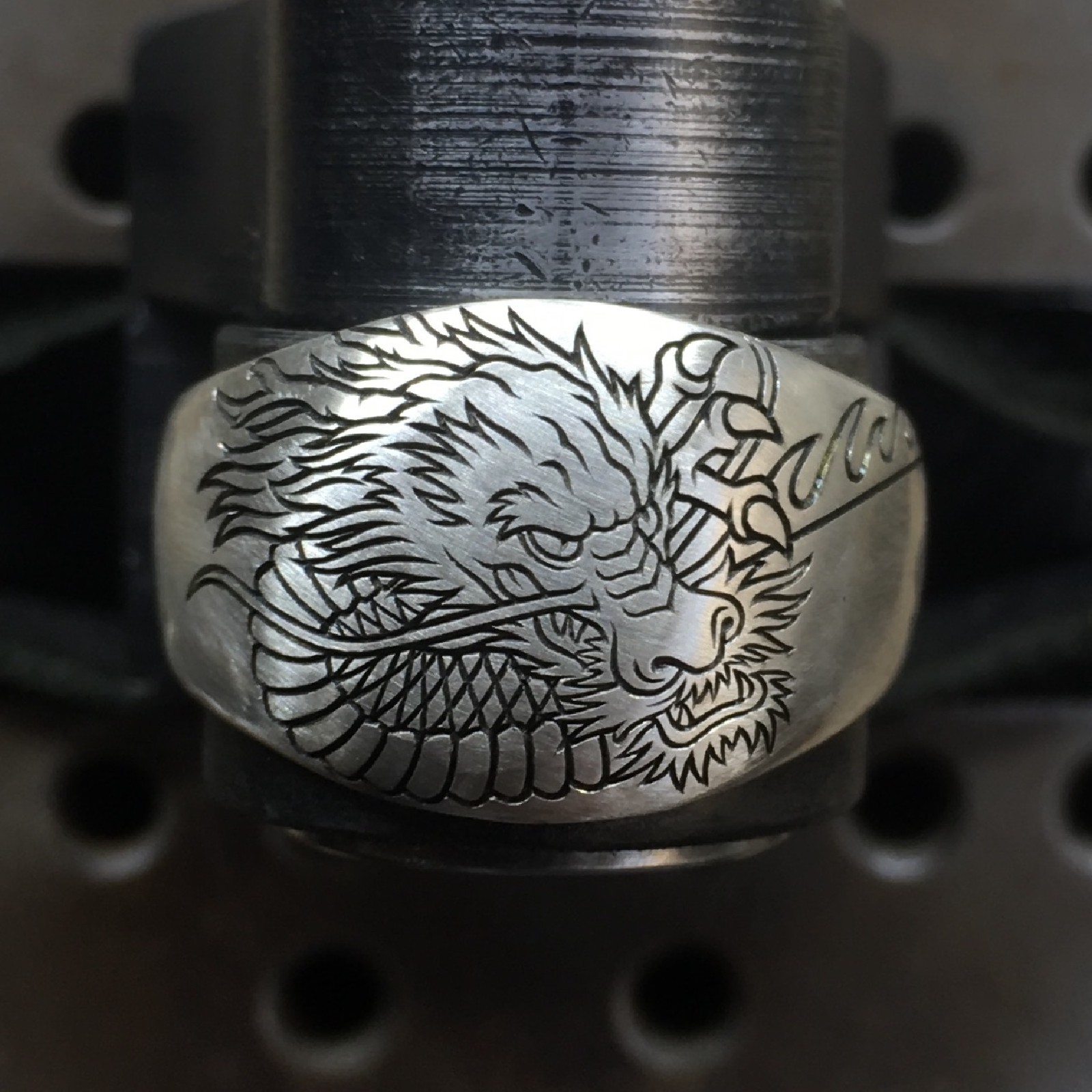 Japanese Dragon Signet Ring