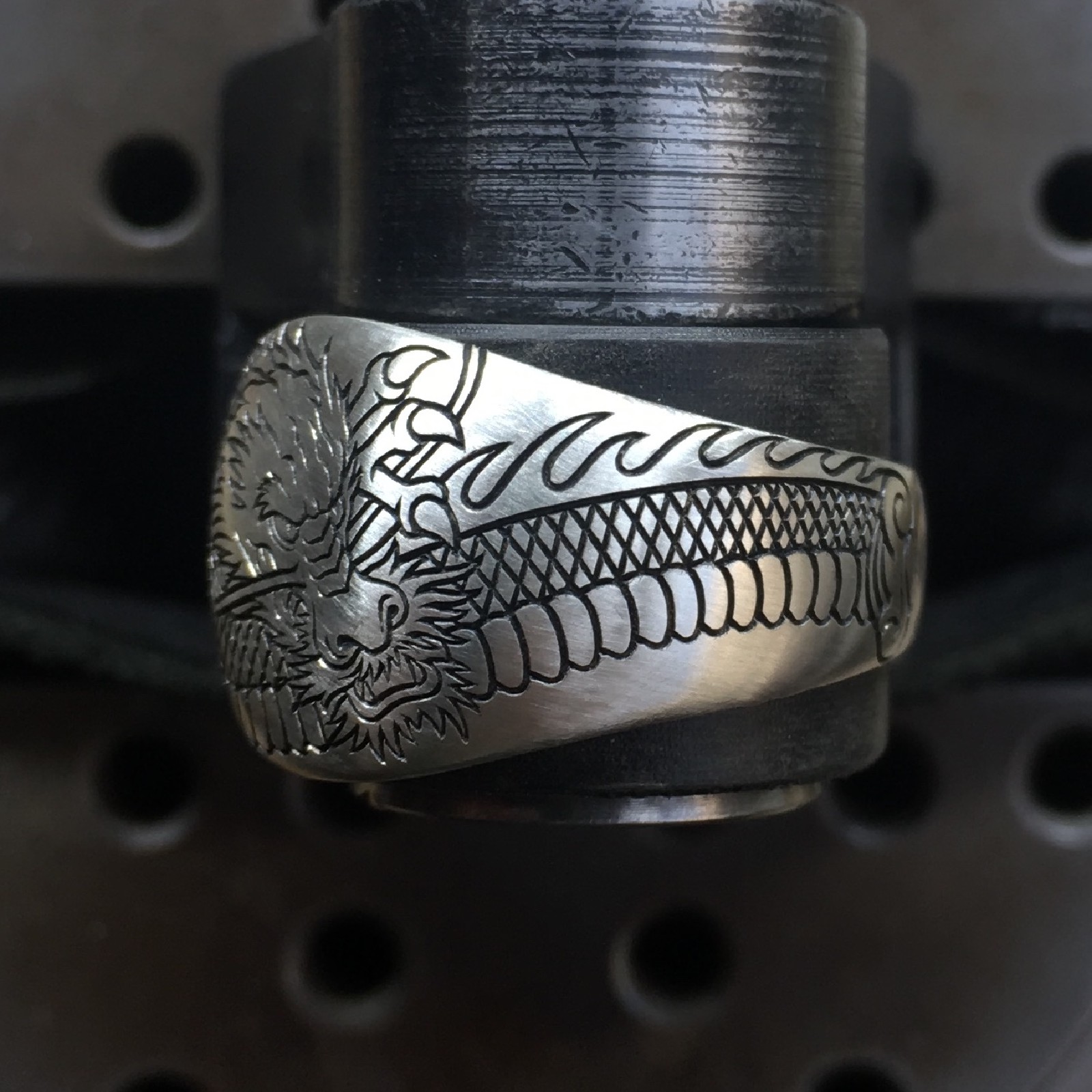 Japanese Dragon Signet Ring