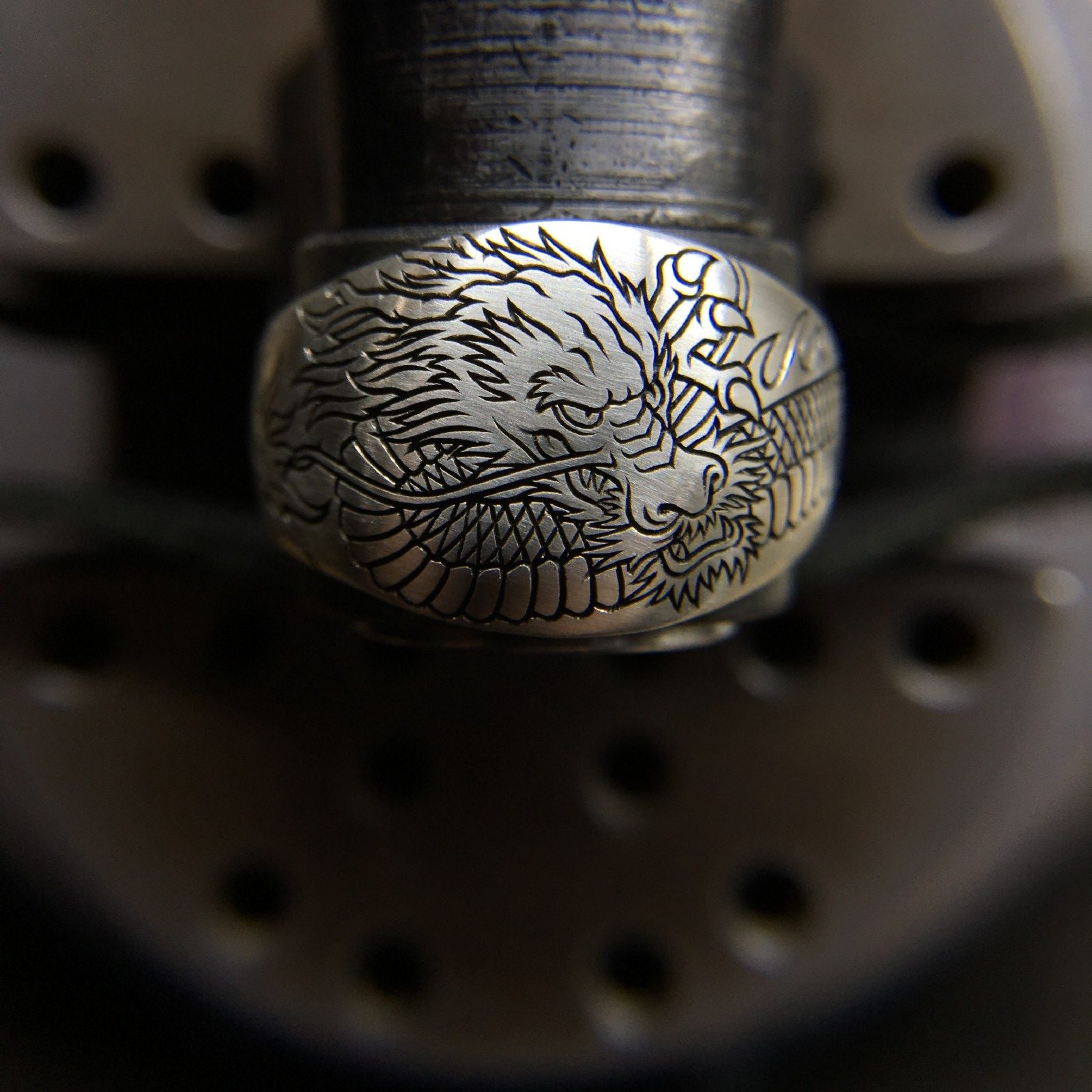 Japanese Dragon Signet Ring