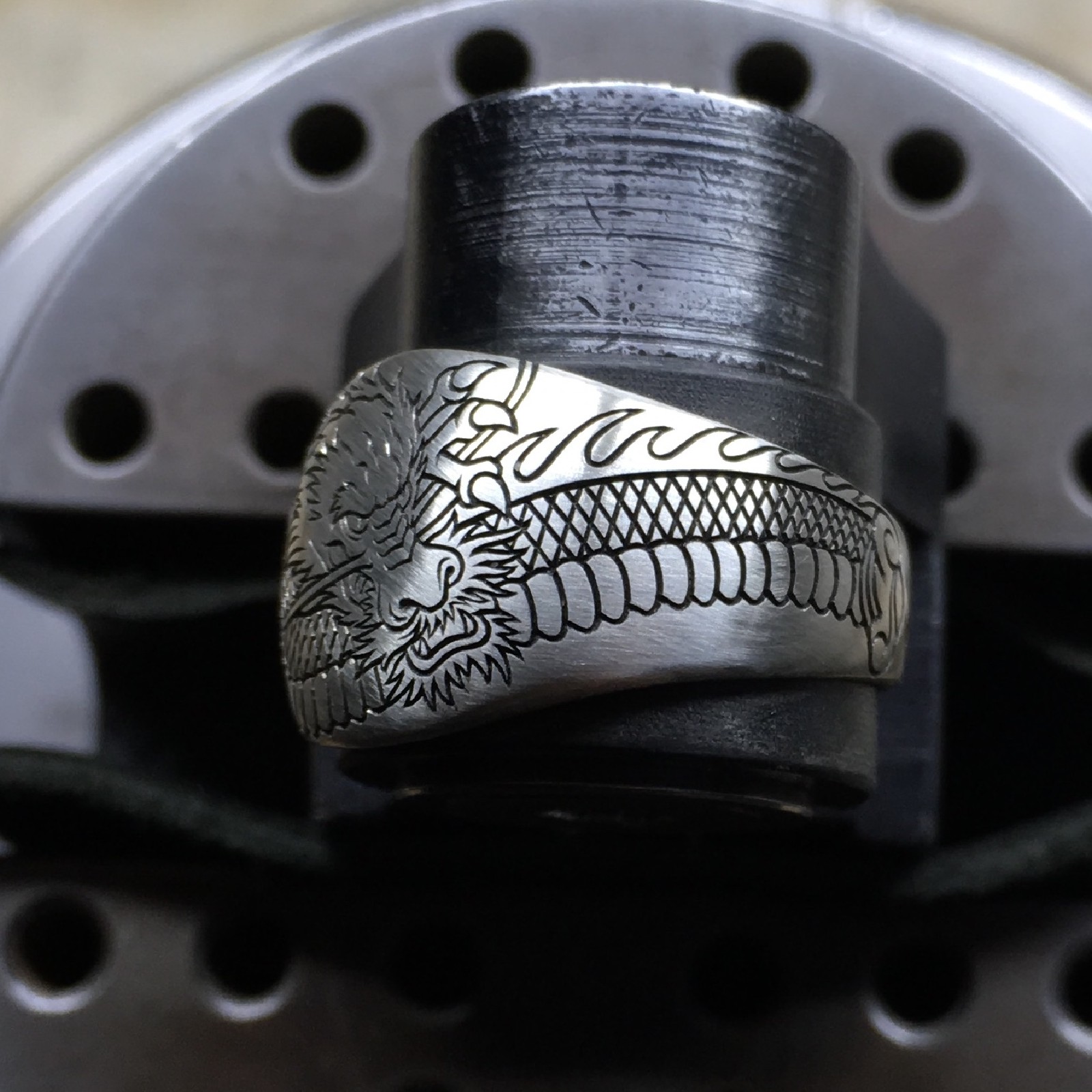 Japanese Dragon Signet Ring